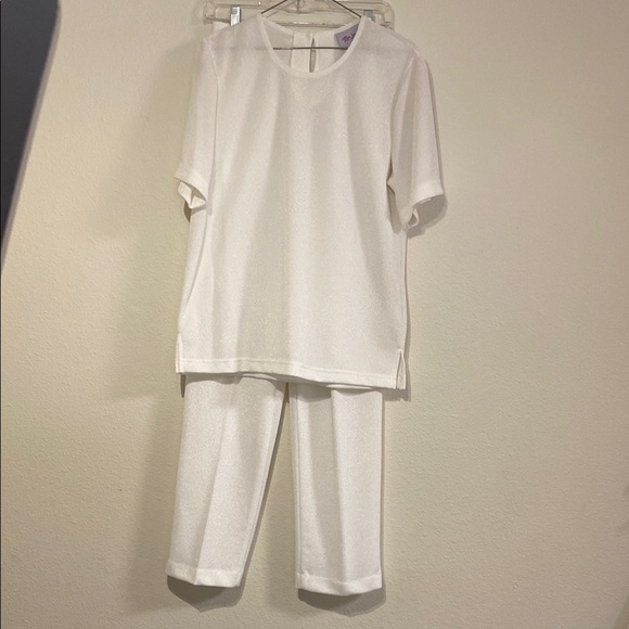 TanJay | Pants & Jumpsuits | Vintage Tan Jay White Resort Set | Poshmark